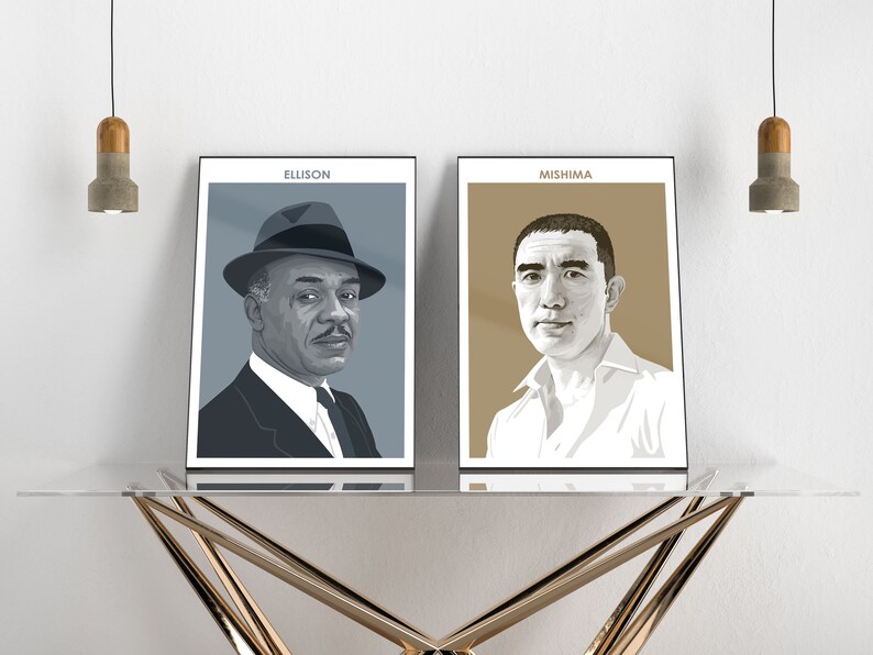 Ralph Ellison Author Poster Literary Poster Writer Gift | Etsy