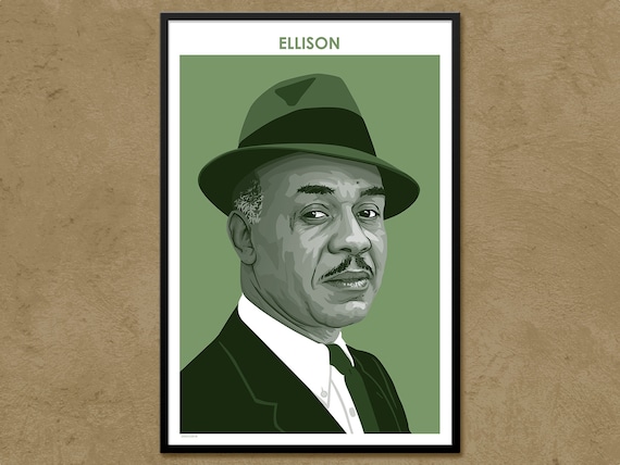 Ralph Ellison Author Poster Literary Poster Writer Gift - Etsy