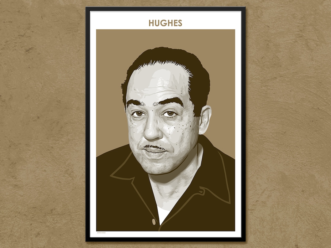 Langston Hughes - Author Poster | Poet | Literary Poster | African ...