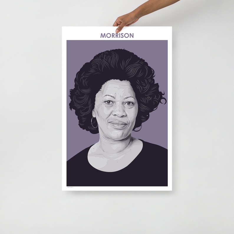 Toni Morrison Author Poster Literary Poster Writer Gift - Etsy