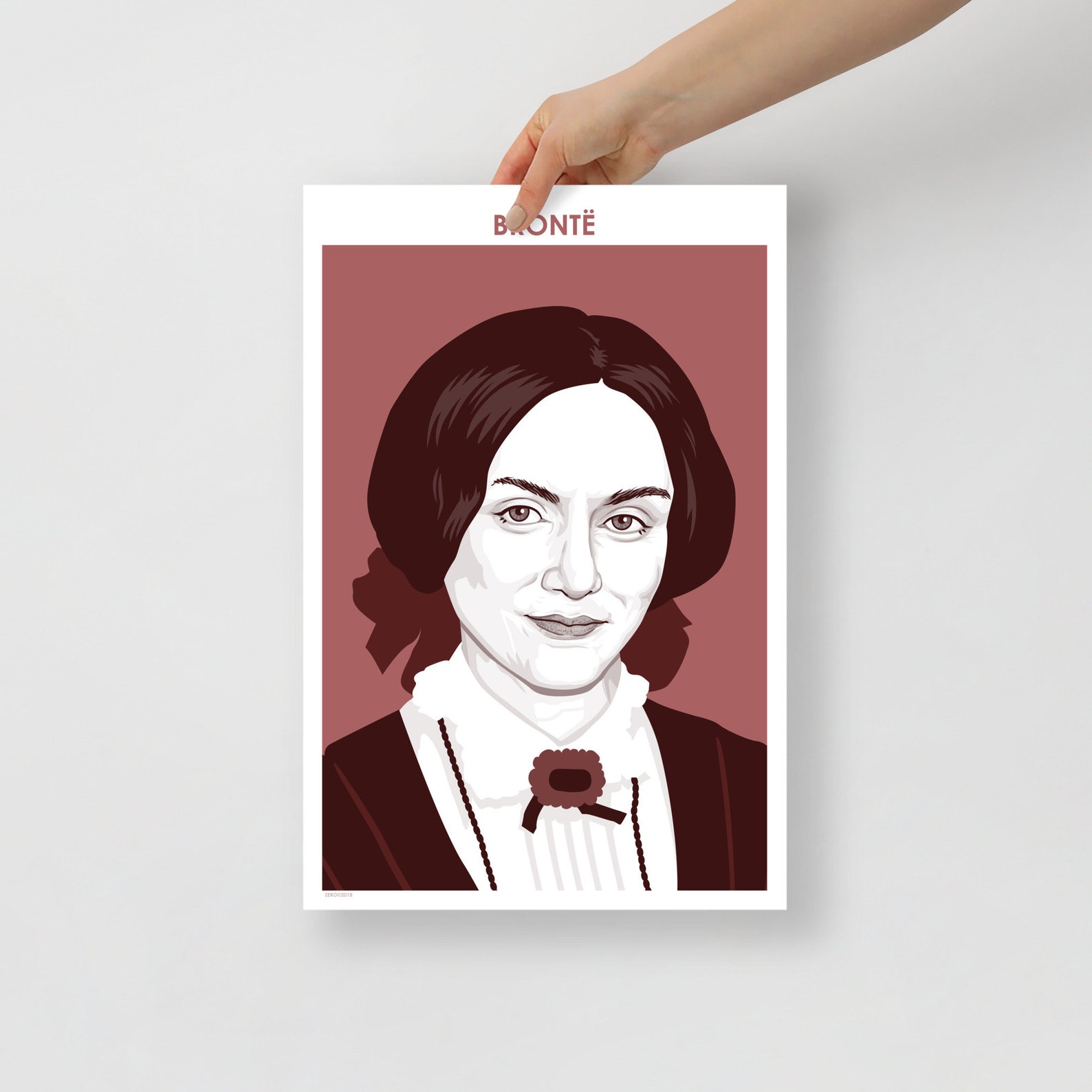 Charlotte Brontë - Author Poster | Literary Poster | Writer Gift ...