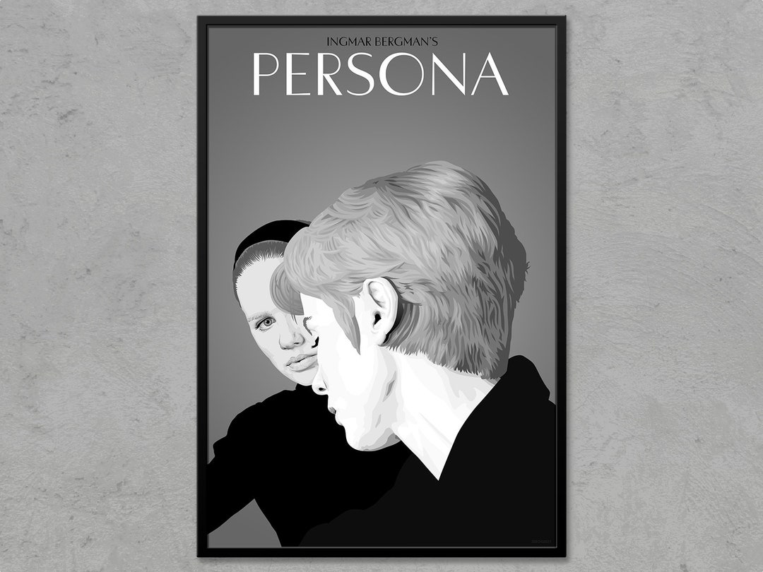 Persona (1966) - Ingmar Bergman - Retro Film Poster | Classic Movie ...