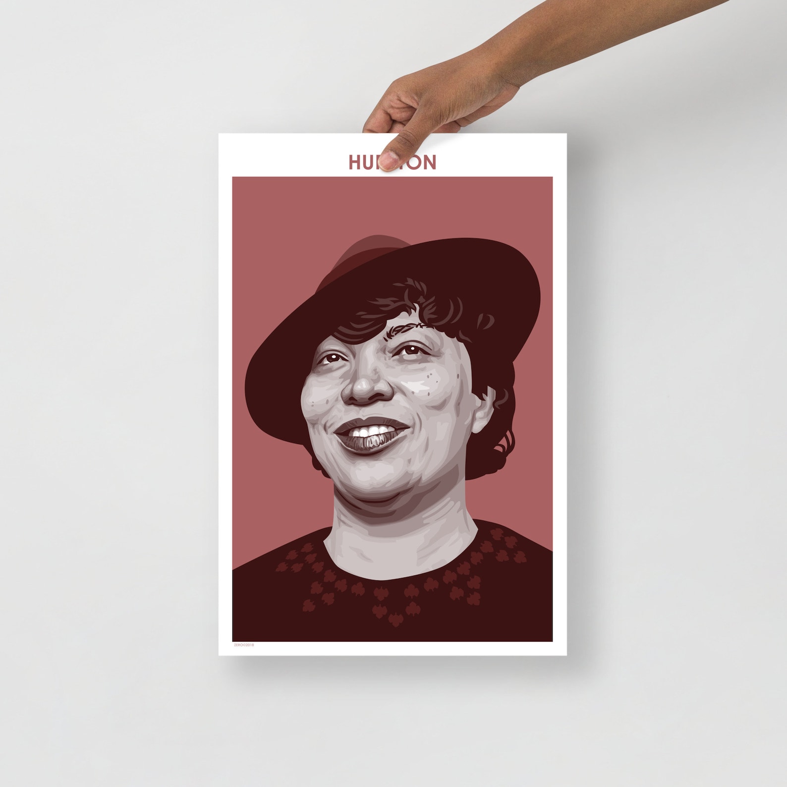 Zora Neale Hurston - Author Poster | Literary Poster | Writer Gift ...