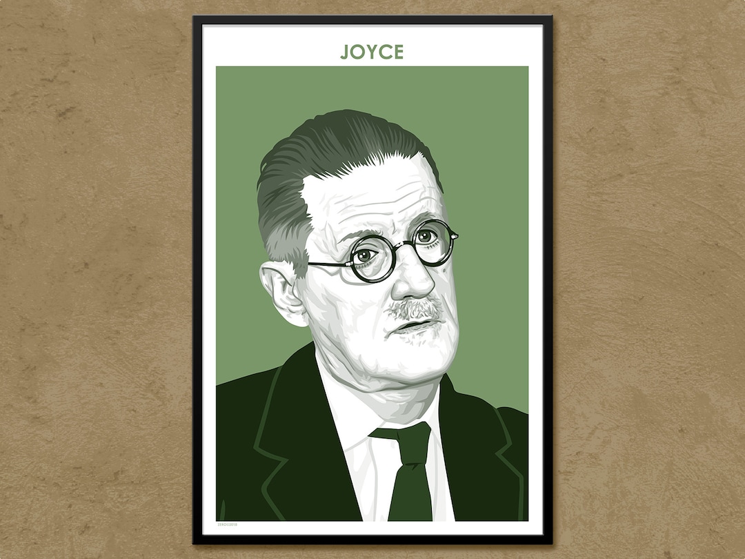 James Joyce - Author Poster | Literary Poster | Writer Gift | Teacher ...