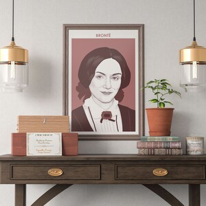 Charlotte Brontë - Author Poster | Literary Poster | Writer Gift ...