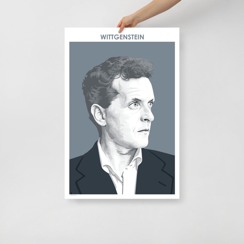 Ludwig Wittgenstein - Philosopher Poster | Author Poster | Teacher Gift ...