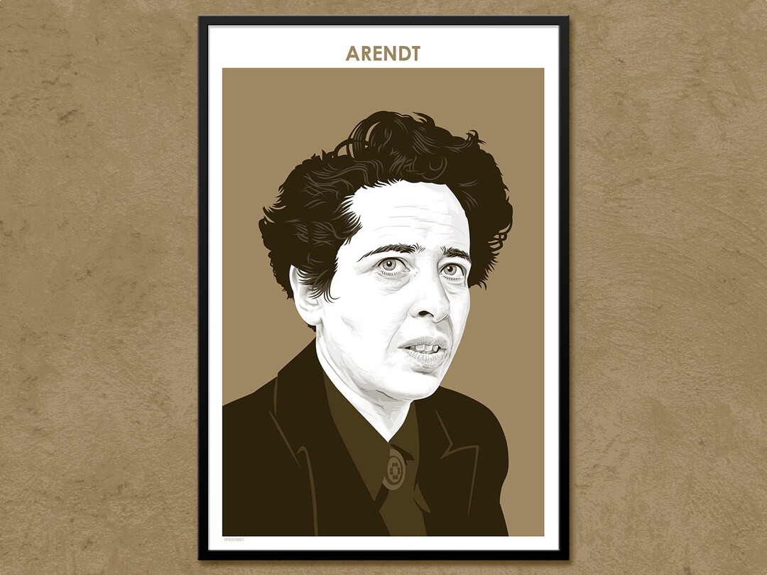 Hannah Arendt - Philosopher Poster | Author Poster | Political Theory ...