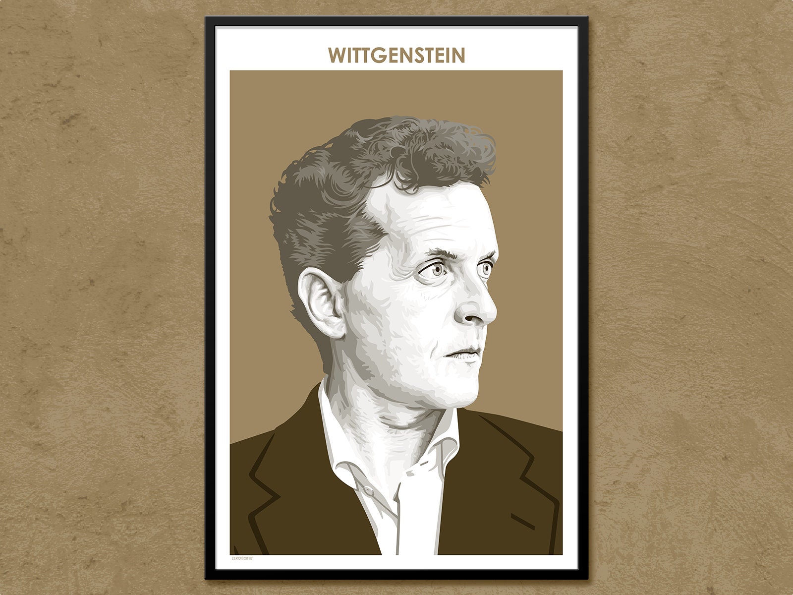 Ludwig Wittgenstein - Philosopher Poster | Author Poster | Teacher Gift ...