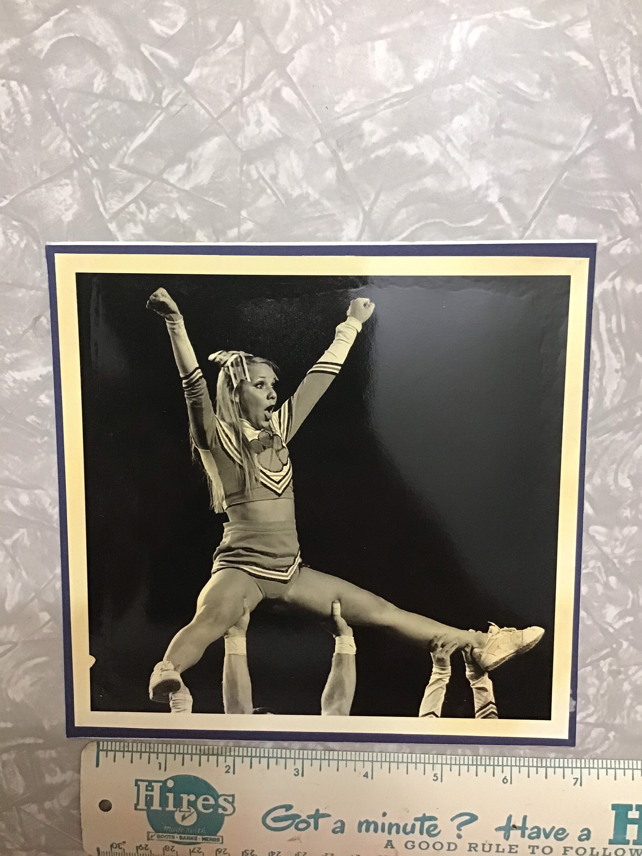 Vintage 1980s Cheerleader Cheerleading Photo Mounted On | Etsy
