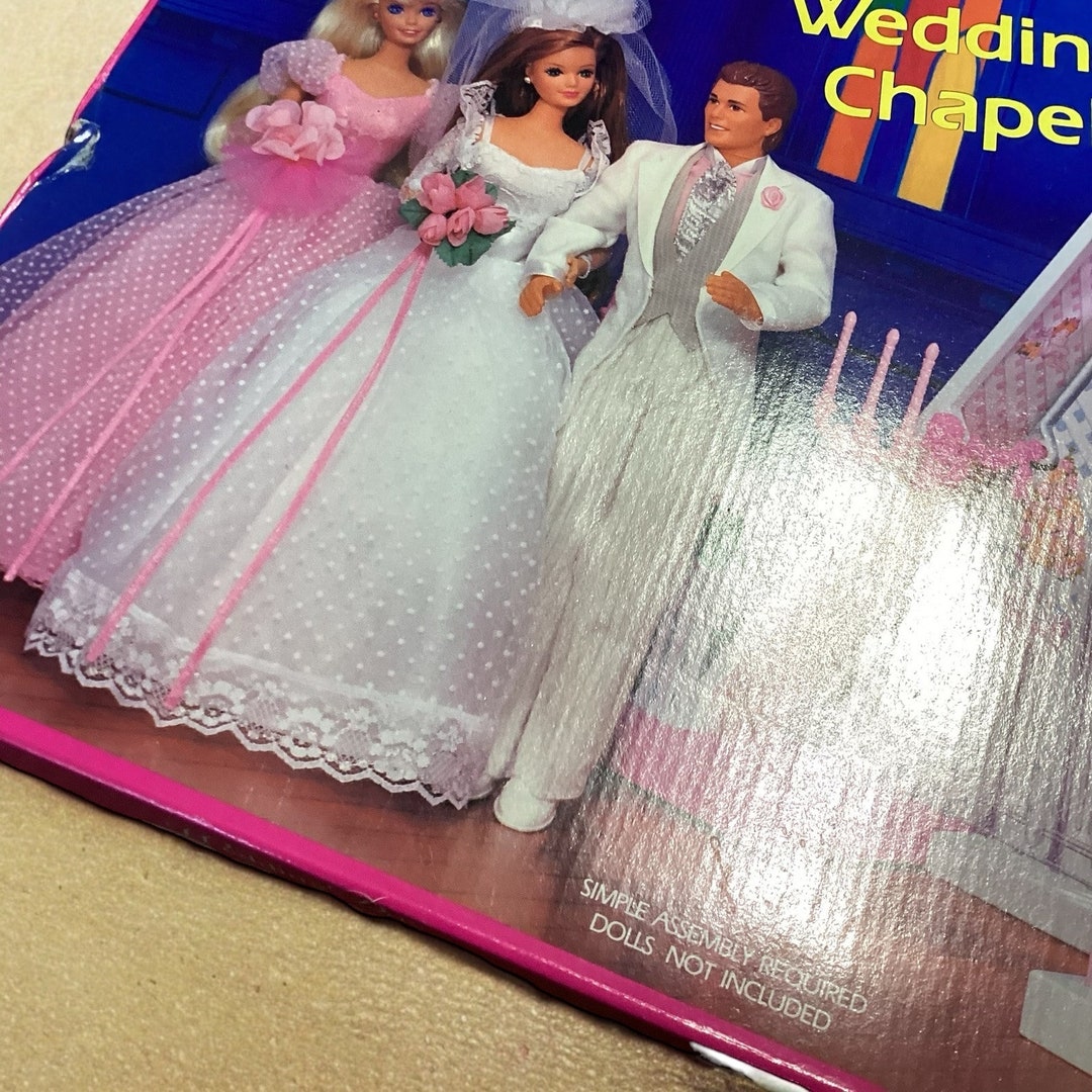 Vintage Mattel Barbie Wedding Chapel Playset 1991 No. 7217 NIB - Etsy