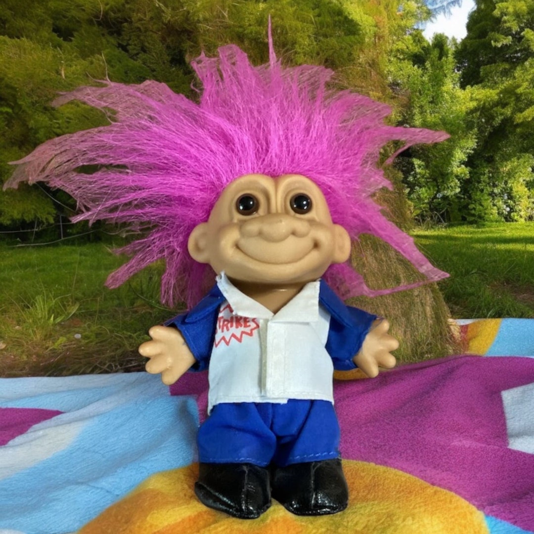 Vintage Russ Bright Pink Hair Bowling Shirt Troll Doll - Etsy