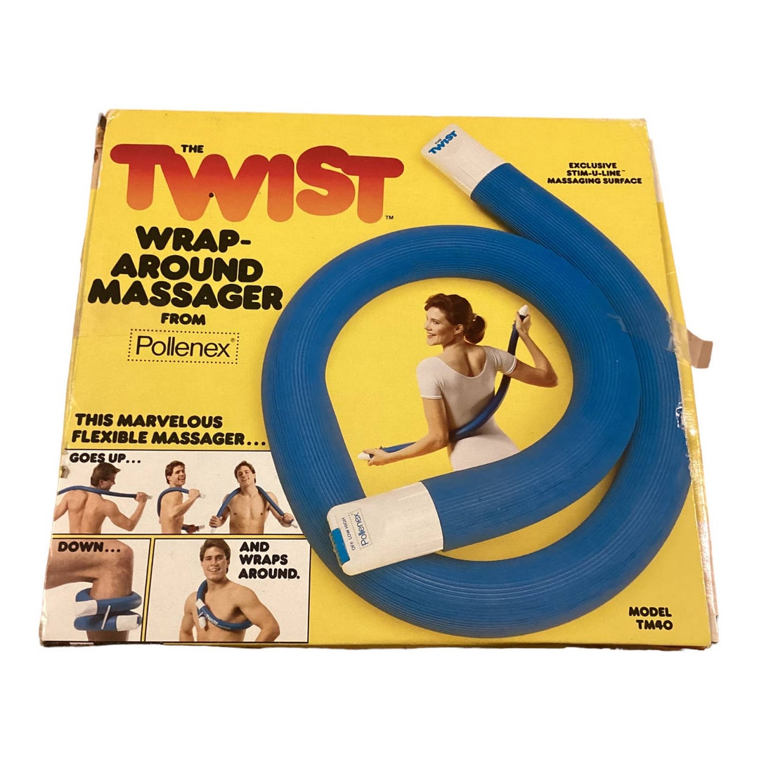 Vintage the Twist Wrap Around Massger Pollenex 1989 Brand New Open Box ...