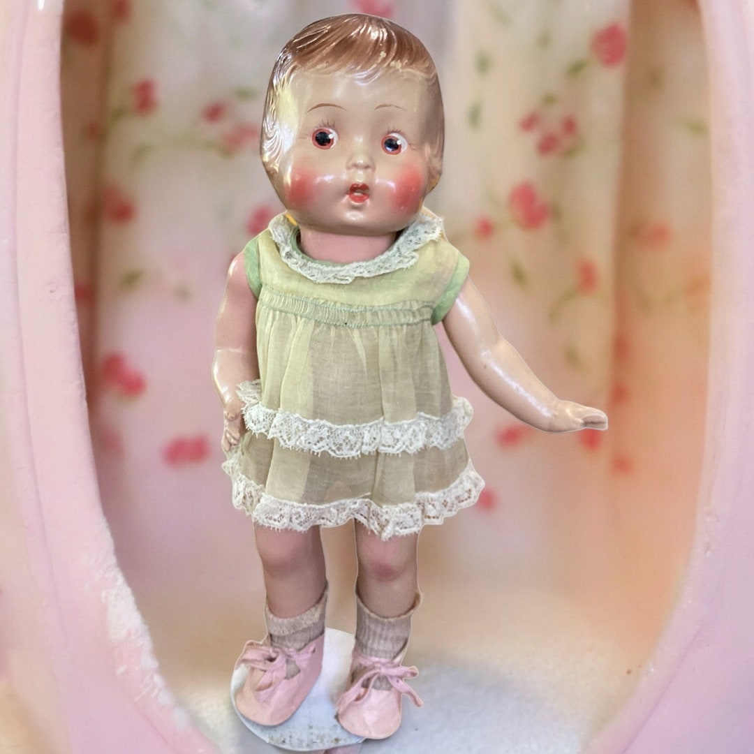 Antique Composition 13 Mitzi by Maxine Doll Rosey Cheeks - Etsy