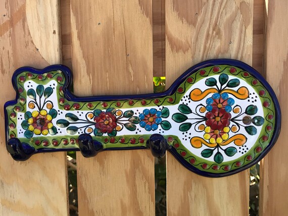Talavera Ceramic Key Holder Modern Art Design Authentic Puebla - Etsy