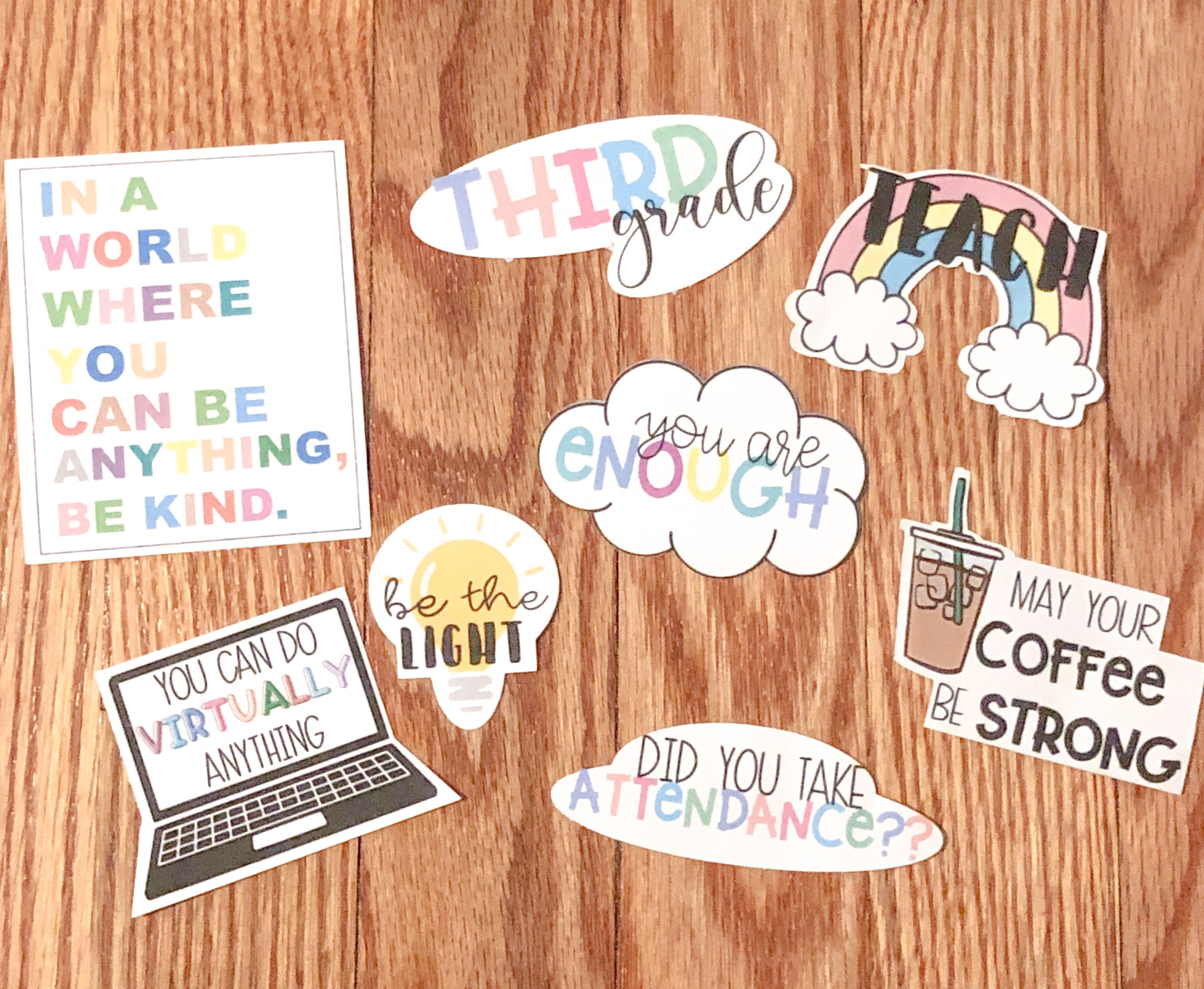 Teacher Stickers Stickers Laptop Sticker Water Bottle - Etsy