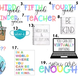 Teacher Stickers Stickers Laptop Sticker Water Bottle - Etsy
