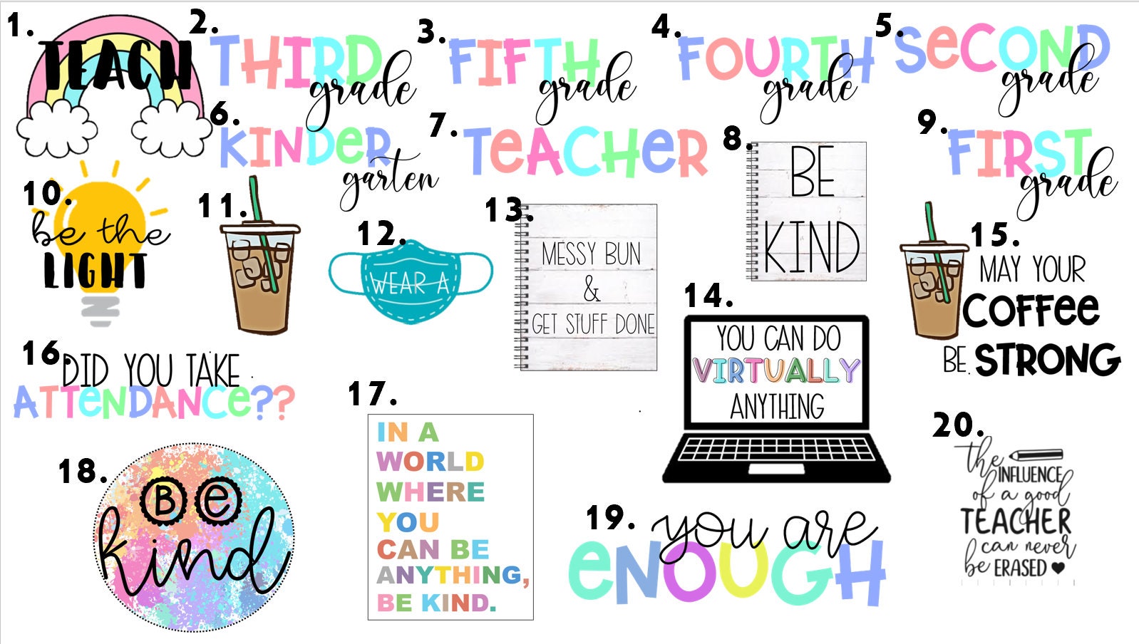 Teacher Stickers Stickers Laptop Sticker Water Bottle - Etsy