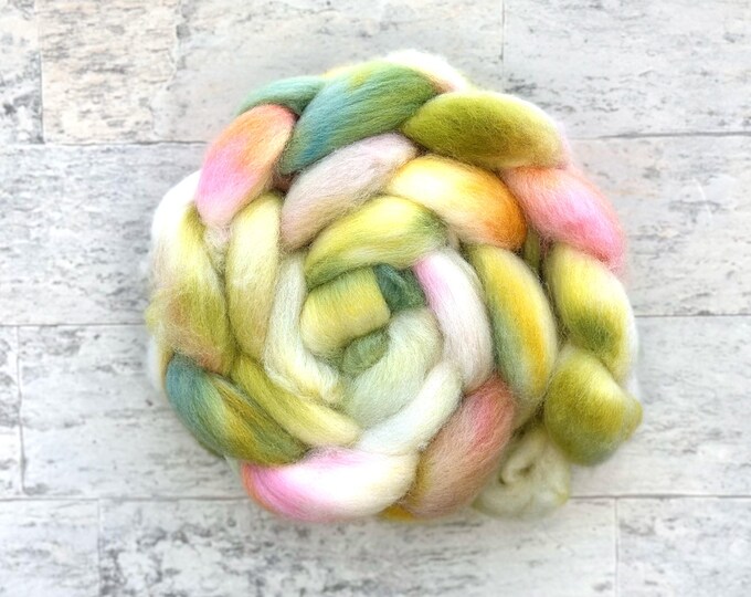 Wensleydale Curls// Natural // White Curly Fibers, Wool Roving, Needle ...