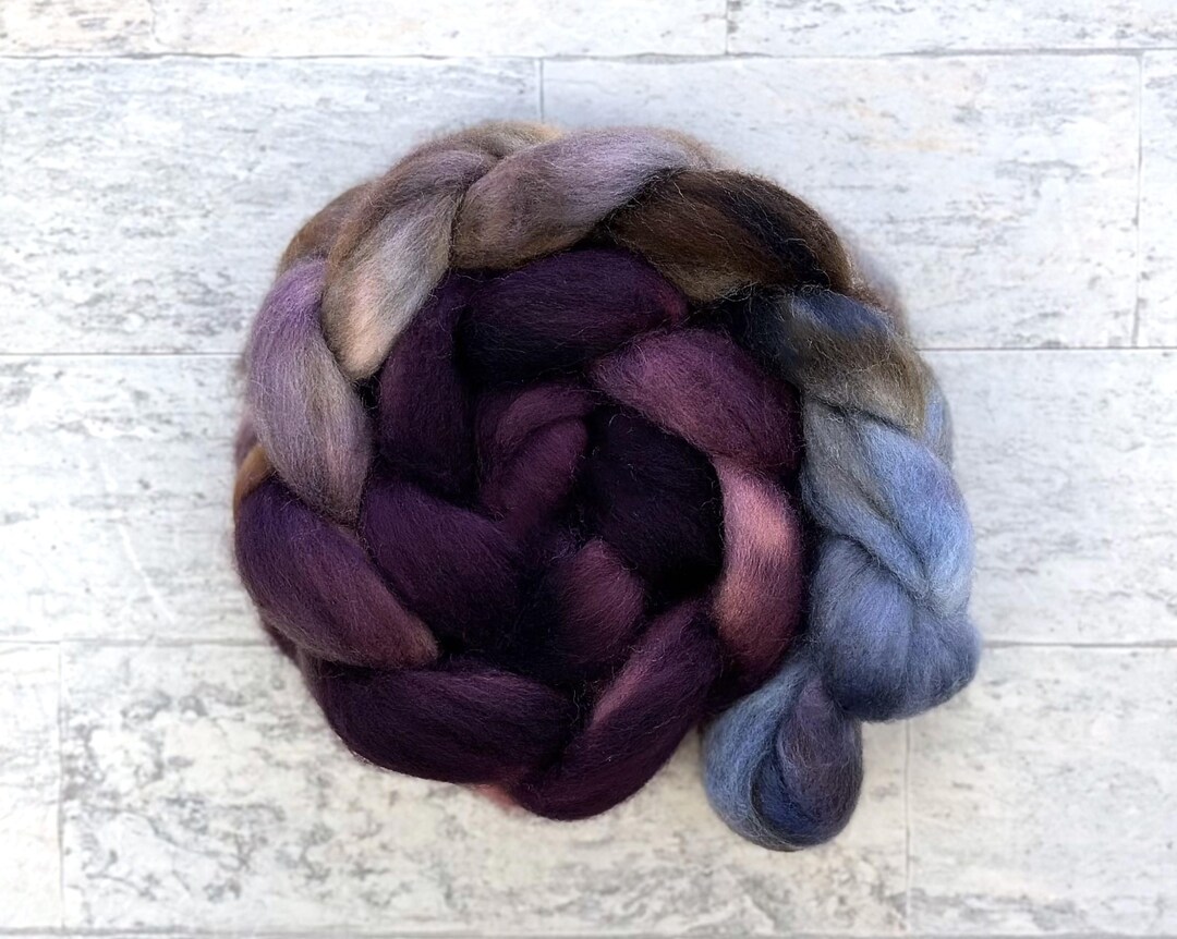 Hand Dyed Wool Roving - Splash Gradient Corriedale Cross Wool - #CX274 ...