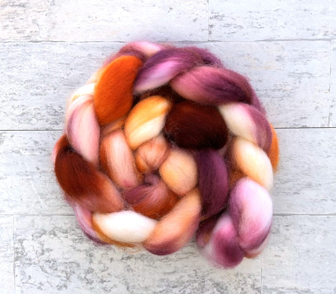 Hand Dyed Wool Roving - Corriedale Cross Wool - #CX273 - Etsy