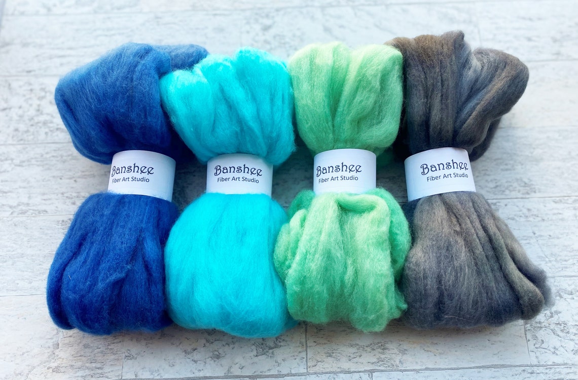 Wool Blending Set - Peacock Pack - Etsy
