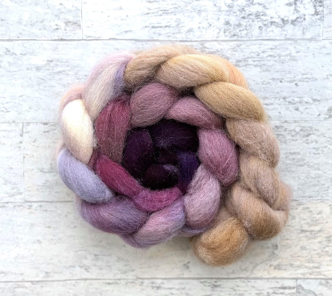 Hand Dyed Wool Roving - Spinning Fiber - Gradient Cheviot Wool - #CH311 ...