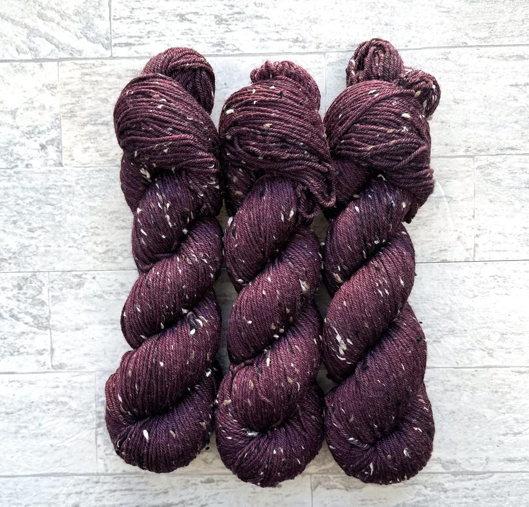 Donegal Nep Hand Dyed Yarn - Semi-solid Superwash Merino/tweed - DK ...