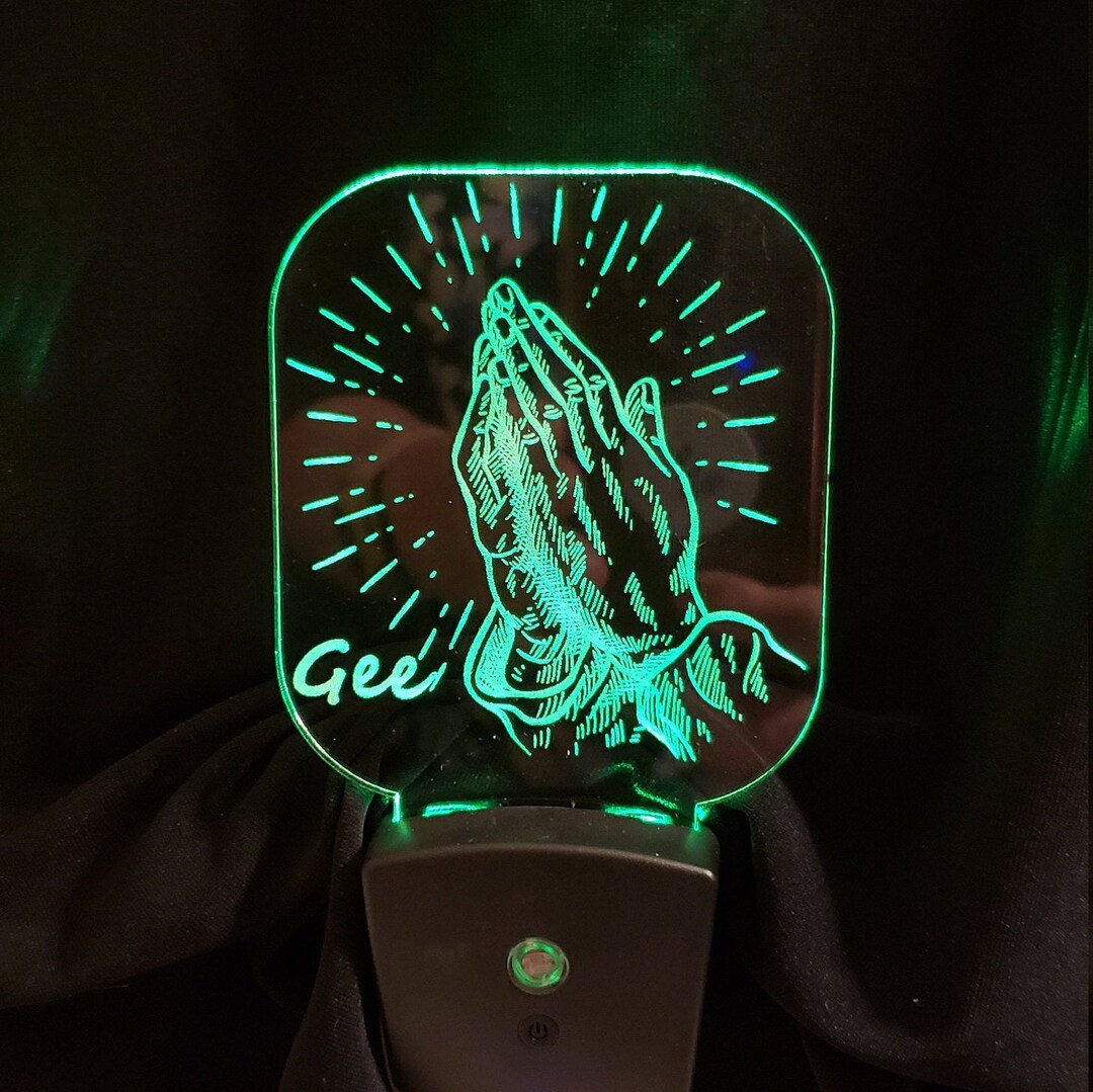 Praying Hands Night Light, Plug-in Nursery Lamp, Christmas Present ...