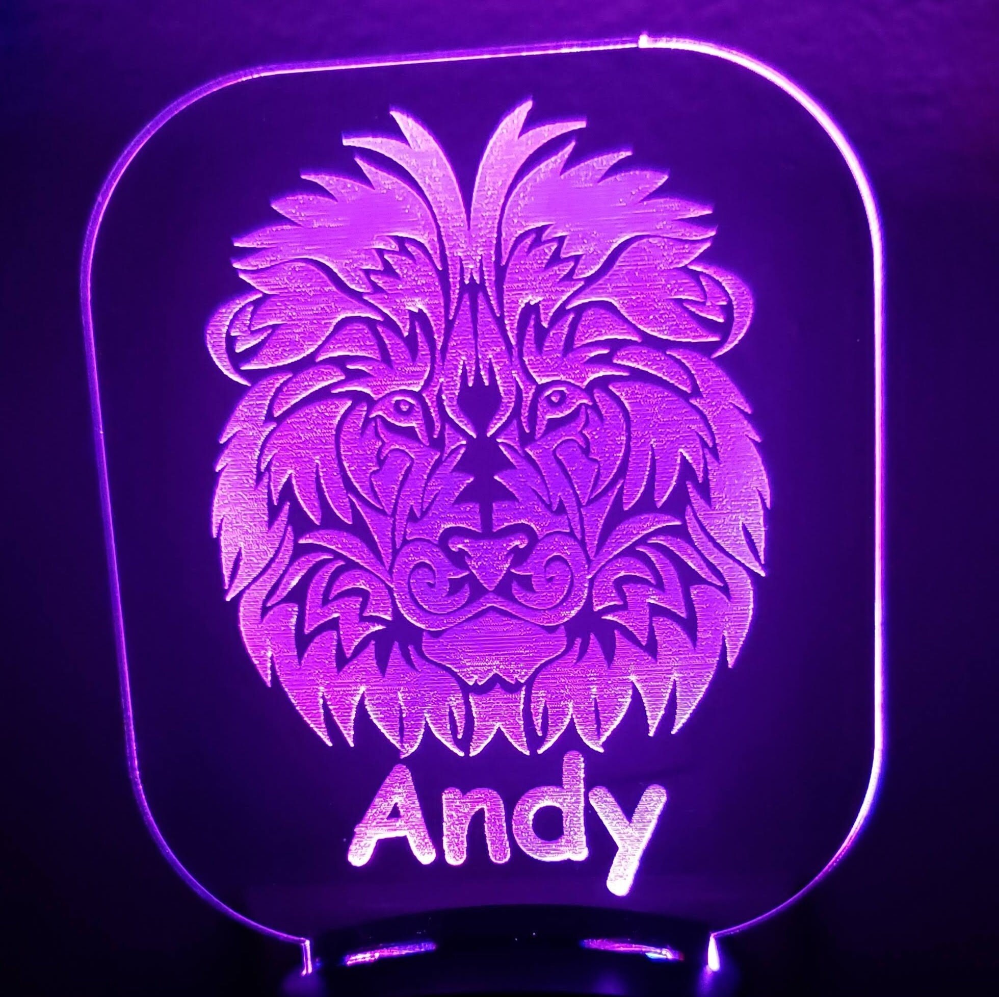 Lion Night Light Lion LED Nightlight Lion Nursery | Etsy