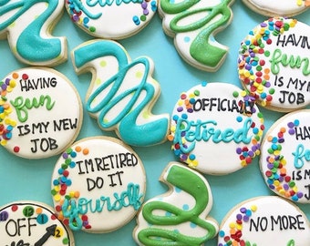 Retirement cookies | Etsy