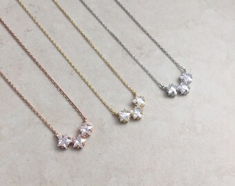 3 Star Necklace - Etsy