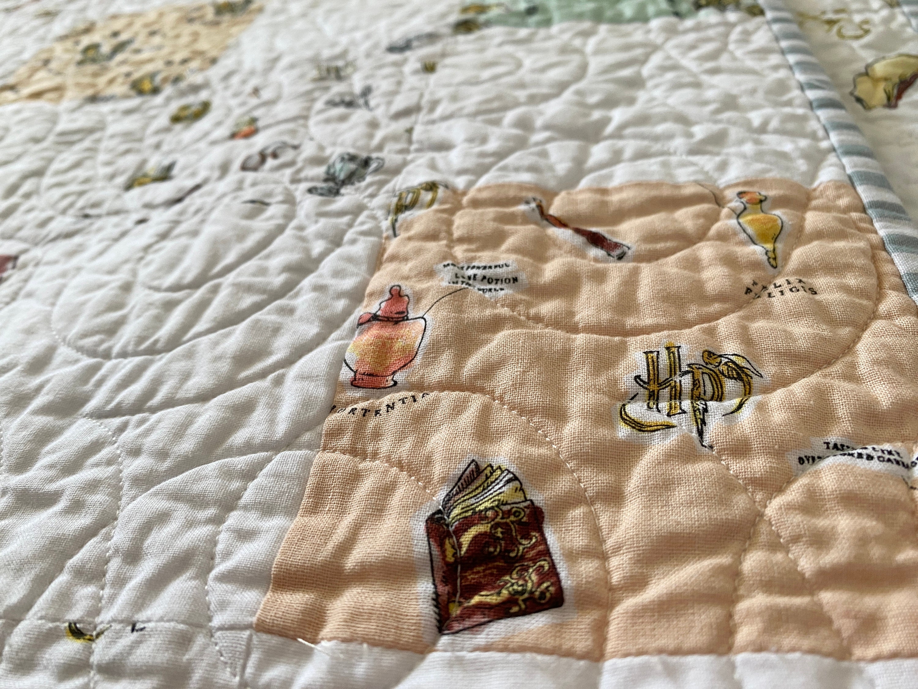 Magic Wizard Quilt Modern Lap Quilt Throw Quilt Colourful Quilt Blanket ...