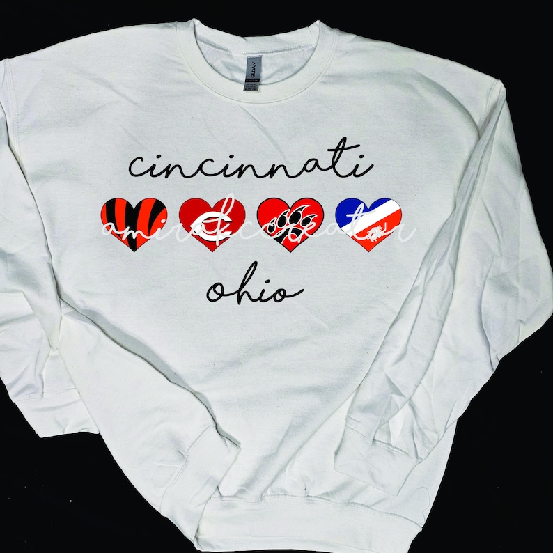 Digital File --- Cincinnati Hearts Sports Teams Graphic File PNG SVG ...