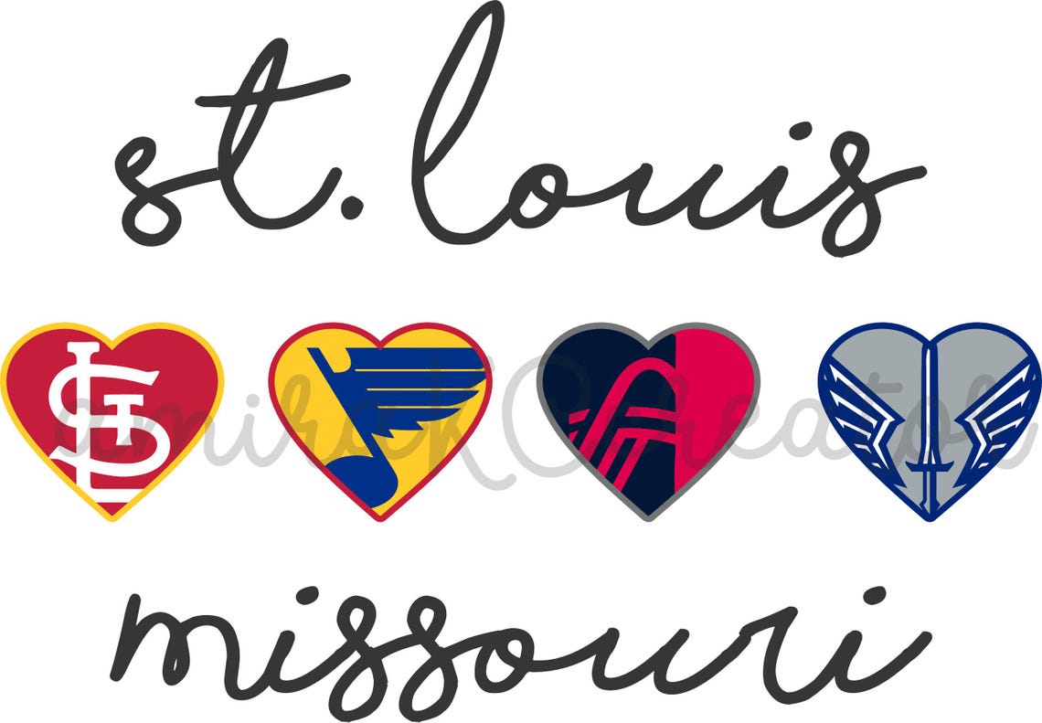 Digital File --- STL St. Louis Hearts Sports Teams Graphic File PNG Crd ...