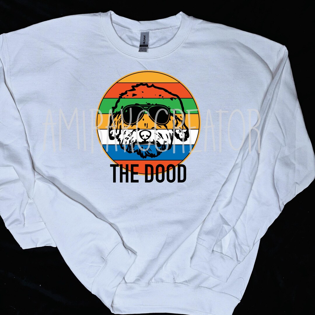 Golden Doodle "the Dood" Dog PNG SVG Graphic File Digital Shirt Making ...