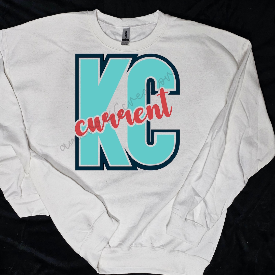 KC Kansas City Current Varsity Logo Spell Out SVG PNG Crd Graphic File ...