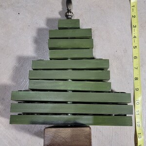 Made to Order Custom Wooden Tower Christmas Tree Candy Holder Flat Lay ...