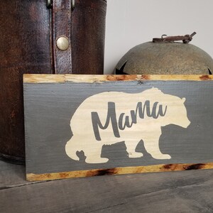 Mama Bear Wooden Sign Mother's Day Birthday Handmade - Etsy