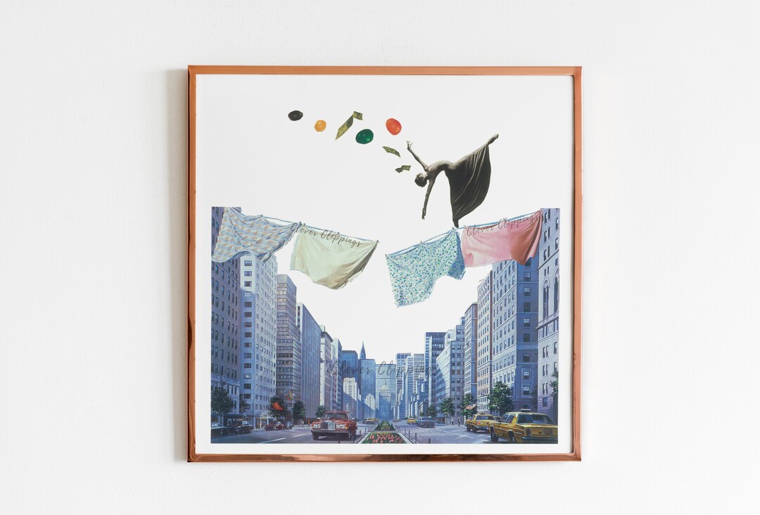 Dream Chaser Collage Art, Surreal Art, Archival Print, Home Decor ...