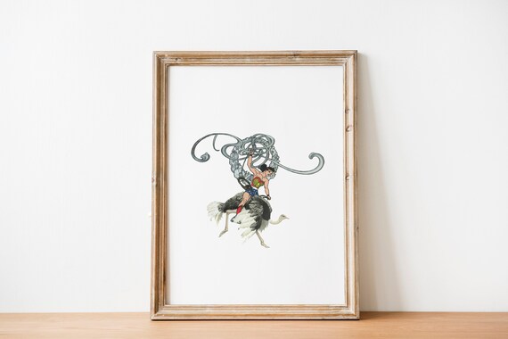 Wonder Woman Collage Art Home Decor Paper Craft - Etsy