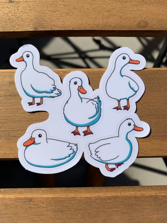 Cute Duck Sticker Set | Etsy