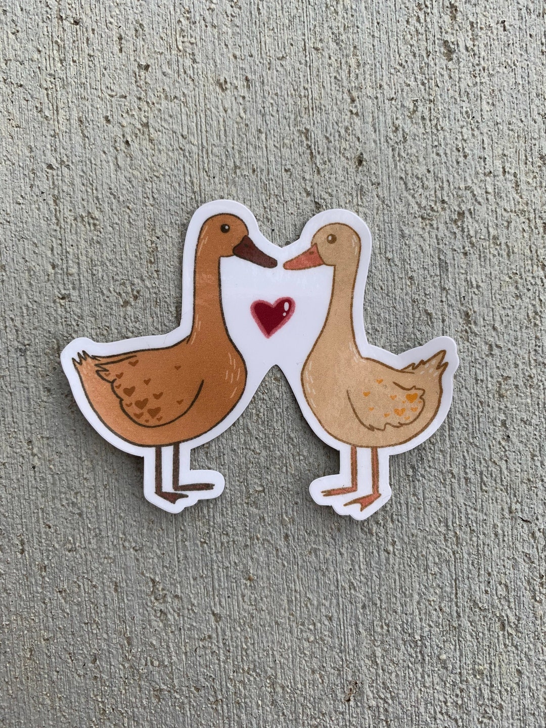 Süße Enten Sticker Enten verliebt - Etsy.de