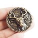2 Pieces - Deer Moose Stud Conchos, Deer Stud Screwback, Leather Craft ...