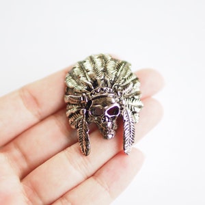 2 Pcs Bohemian Skull Conchos Skull Concho Southwestern - Etsy
