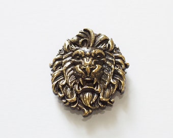 2 Pieces Lion Conchos Animal Stud Screwback Leather Craft - Etsy