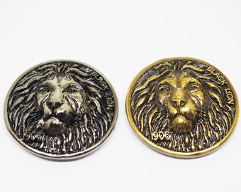 2 Pieces Lion Conchos Animal Stud Screwback Leather Craft - Etsy