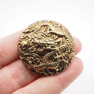 2 Pcs - Chinese Dragon Conchos, Dragon Stud Screwback, Leather Craft ...