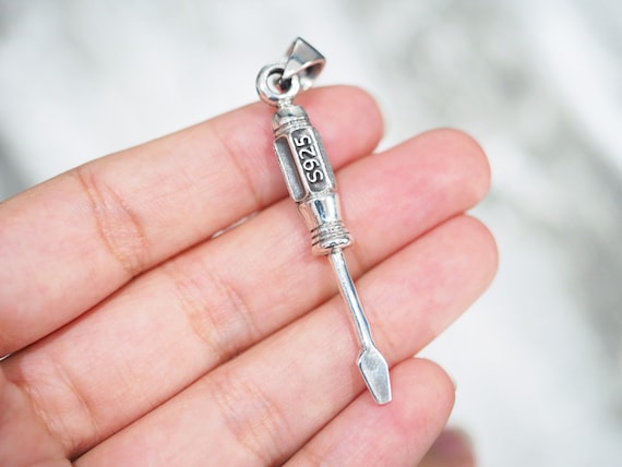 Sterling Silver Screwdriver Pendants Tool Charms Gift for - Etsy