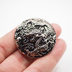 2 Pcs - Chinese Dragon Conchos, Dragon Stud Screwback, Leather Craft ...