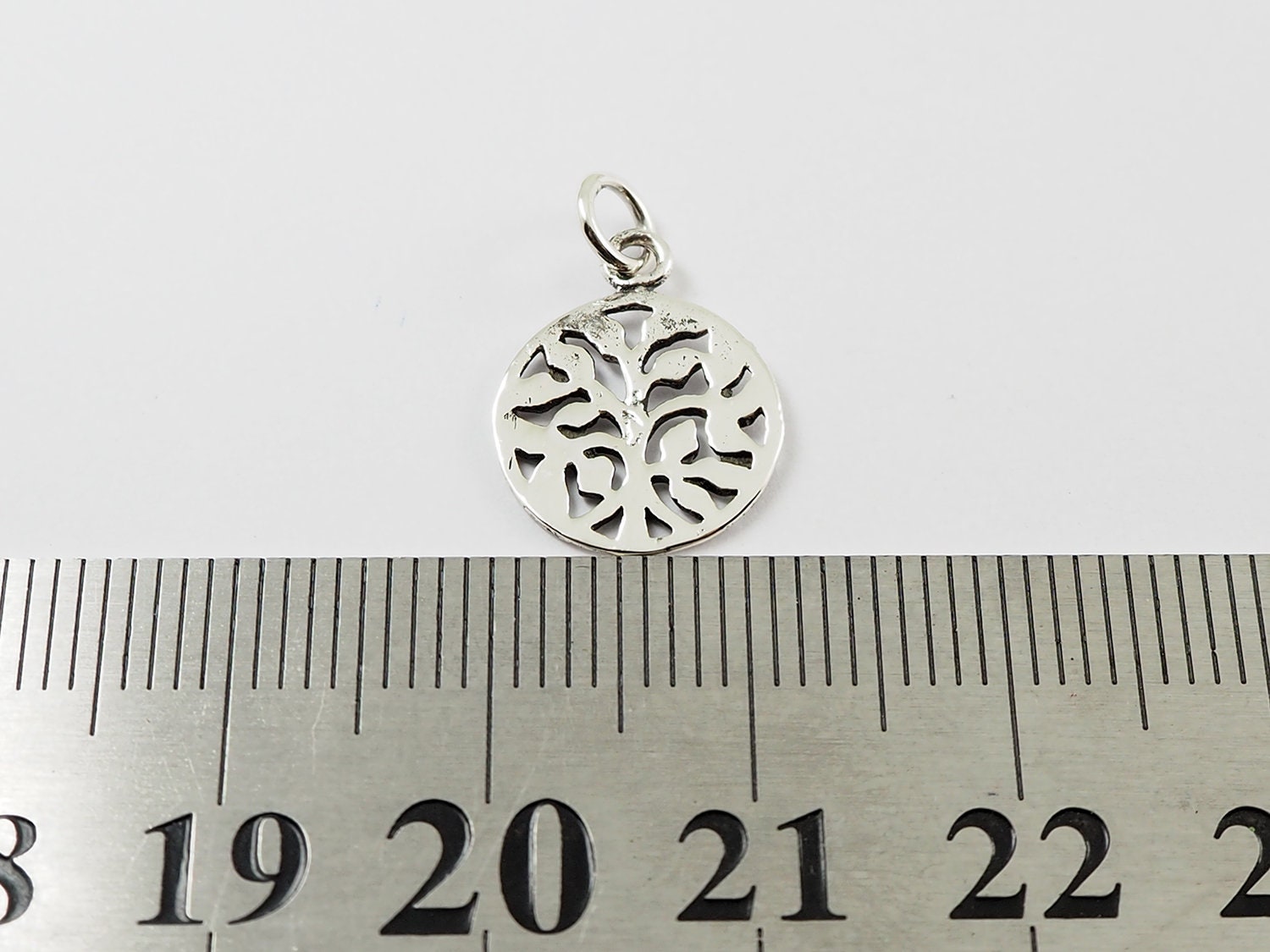 2 Pcs Circle Tree of Life Charm Sterling Silver Charm | Etsy